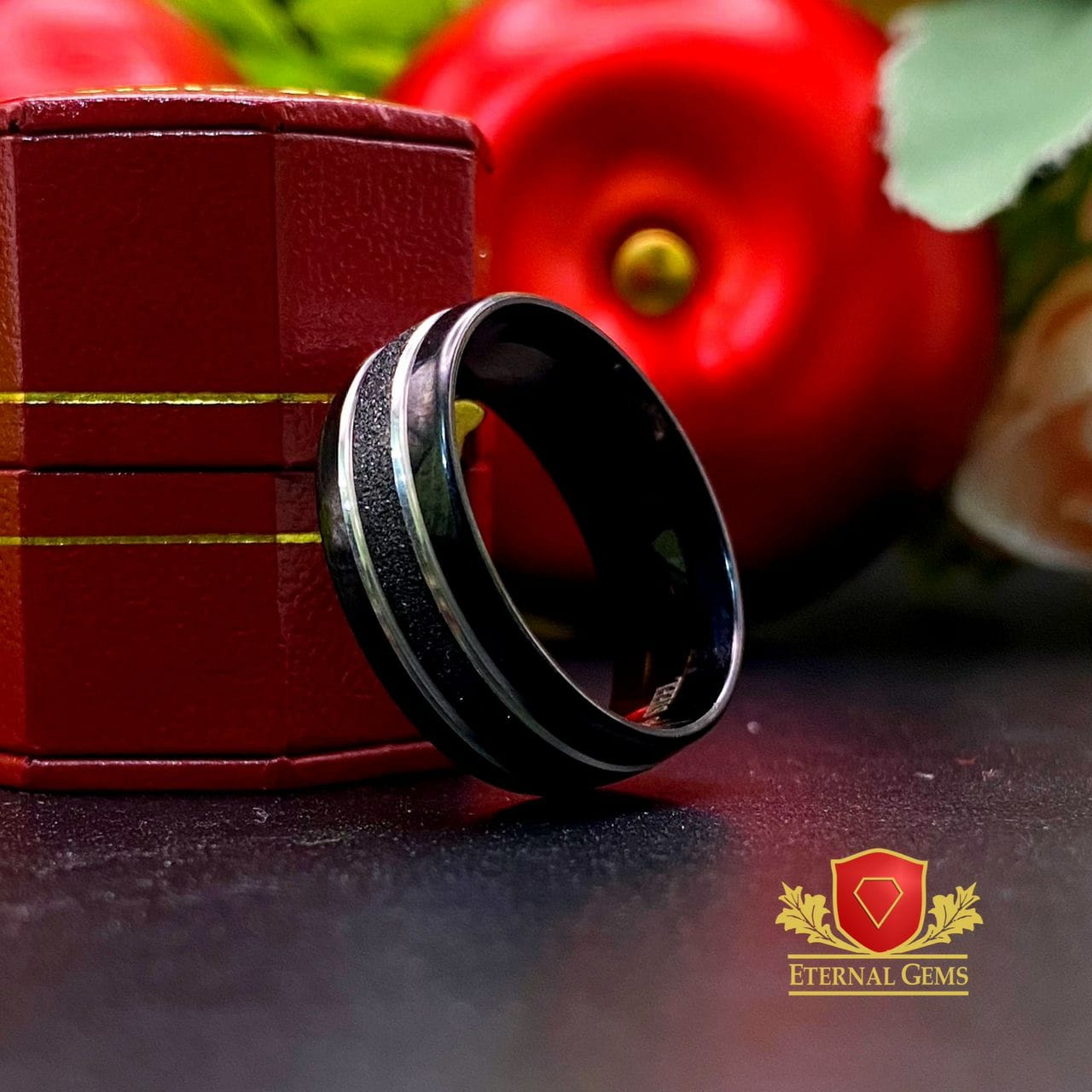 The new black: Black titanium rings for men. – Eternal Gems