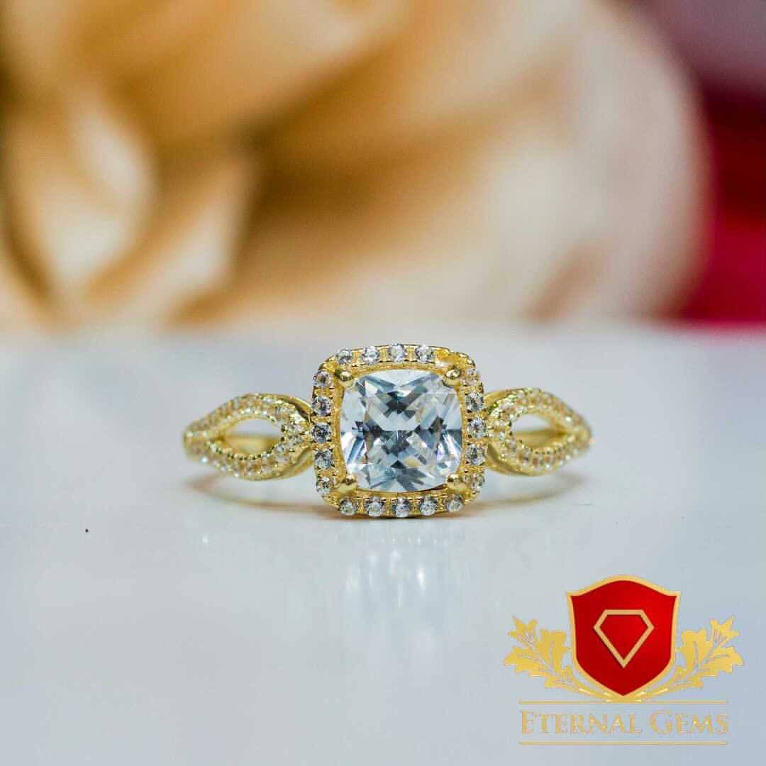 Gold promise rings – Eternal Gems