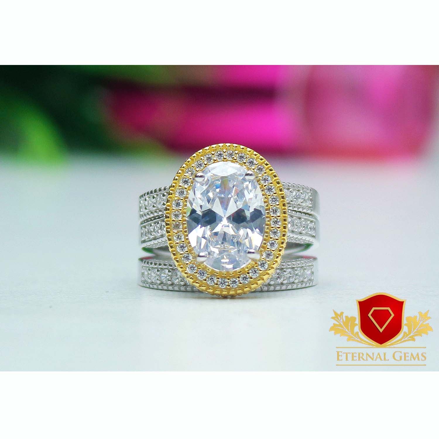 Sterling Silver Bridal Sets – Eternal Gems