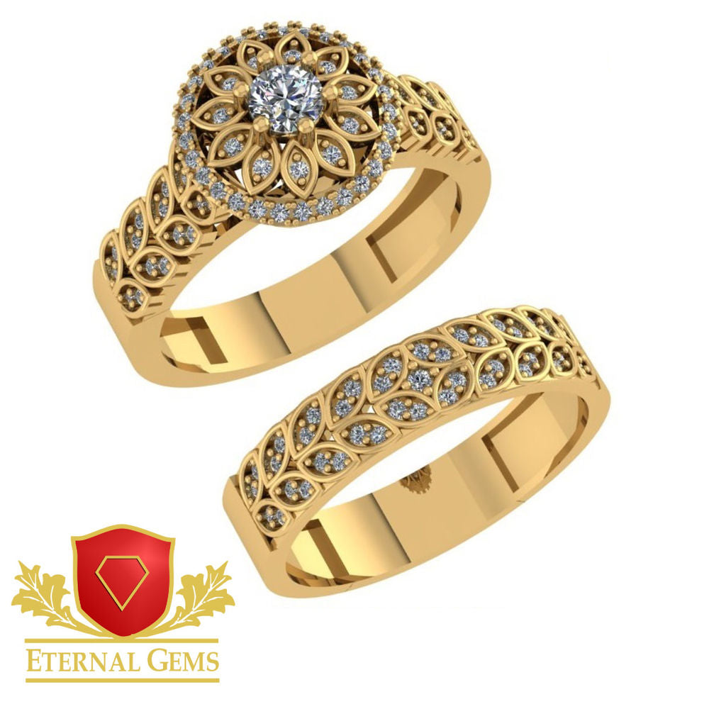 18 karat Gold Bridal Set – Eternal Gems