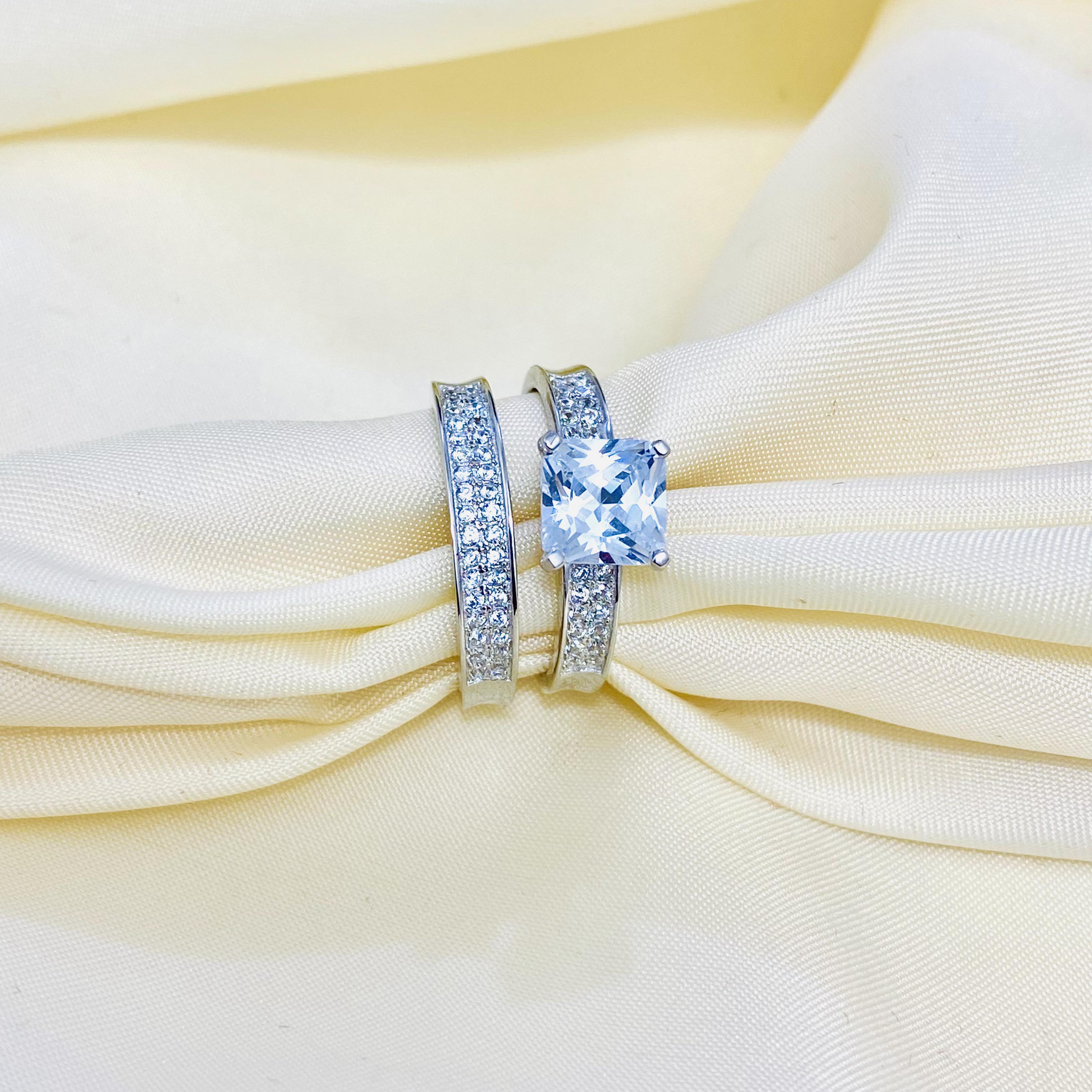 Stunning Silver Bridal set is the perfect set – Eternal Gems